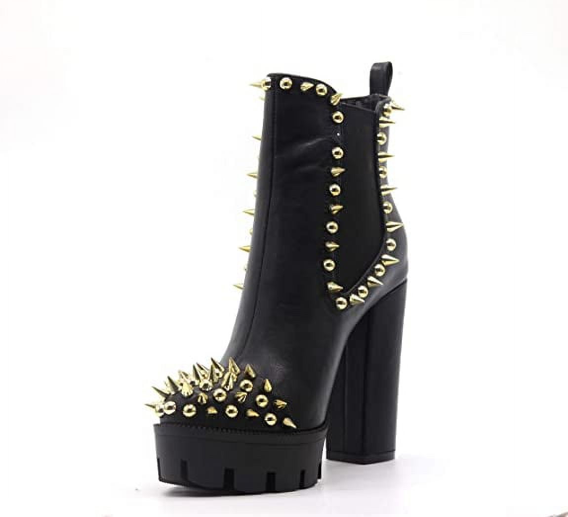 CAPE ROBBIN Female JAGGED BLACK GOLD SIZE 8.5 - Walmart.com