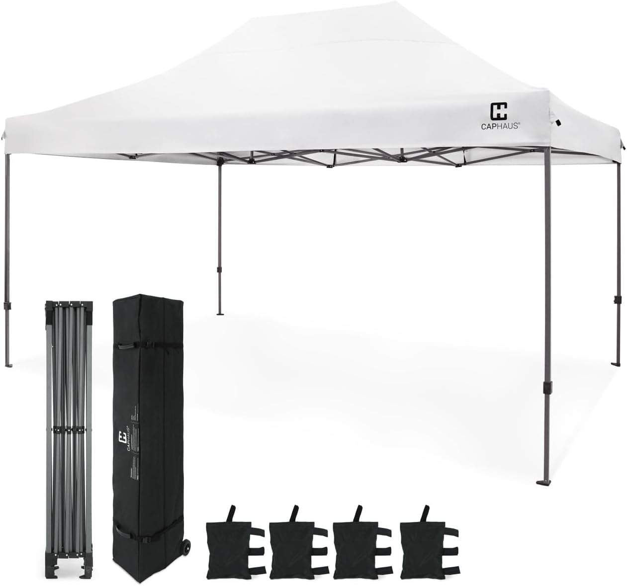 CAPHAUS 10ft x 15ft Commercial Grade Pop Up Outdoor Canopy Easy Up Tent ...