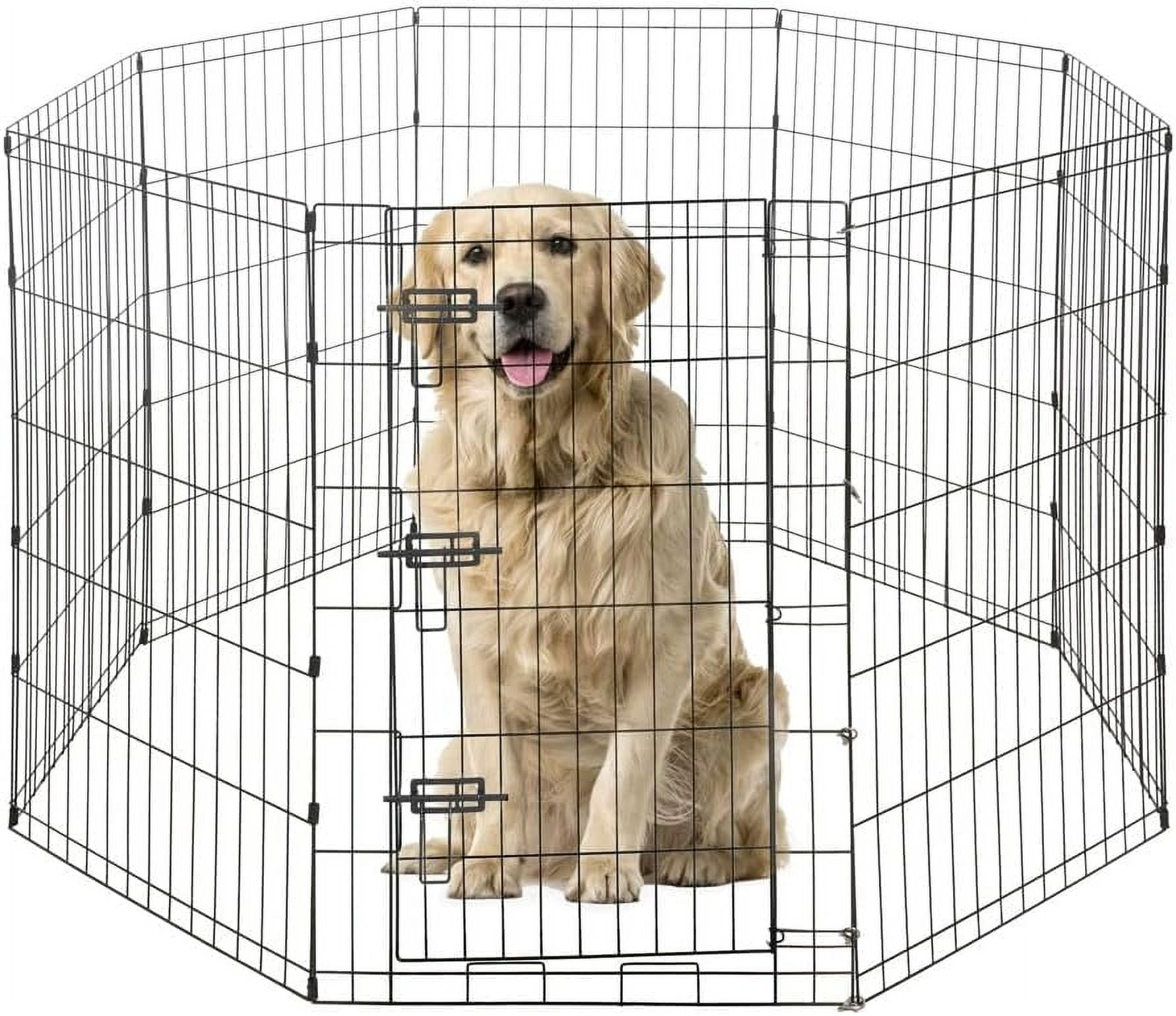 CAPHAUS 36 Inch Height Large Bold Metal Foldable Heavy-Duty Pet Playpen ...