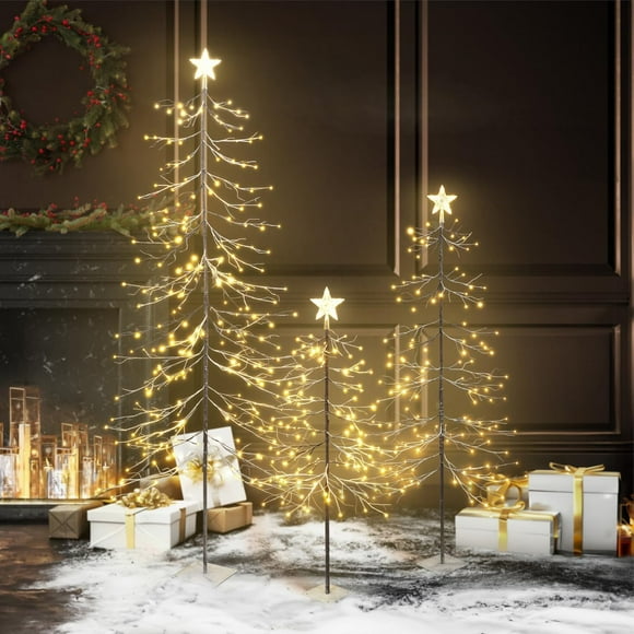 3 Christmas Tree Set