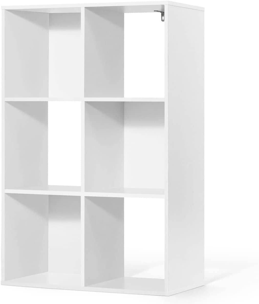 CAPHAUS 11-Inch Cube Storage Organizer, Wooden Bookcase, 6/8/9-Cube ...