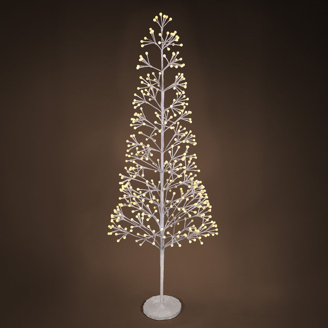 CAPHAUS 6 Feet, 72 inch White Firework Twinkling Lighted Tree with 420 ...