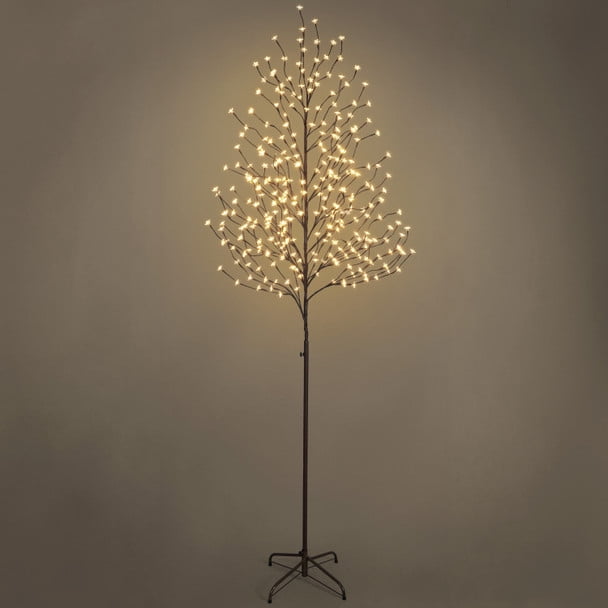 CAPHAUS 8 Feet Artificial Pre-lit Cherry Blossom Tree w/Bendable ...