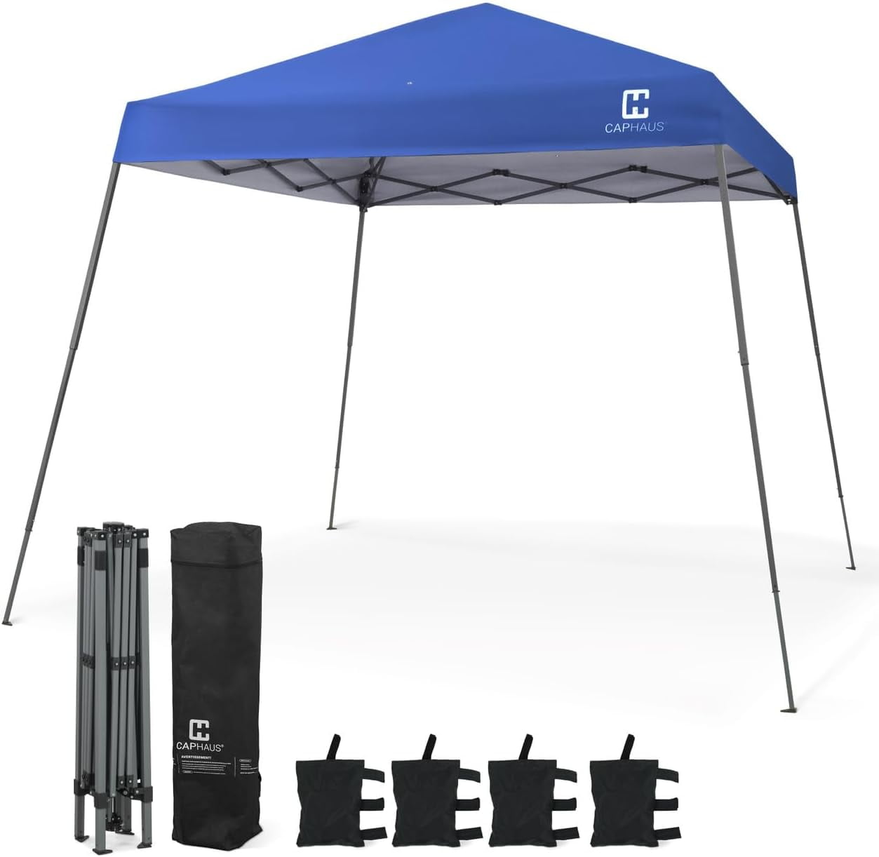 CAPHAUS 8ft x 8ft Top Heavy-Duty Commercial Grade Pop Up Canopy Tent ...