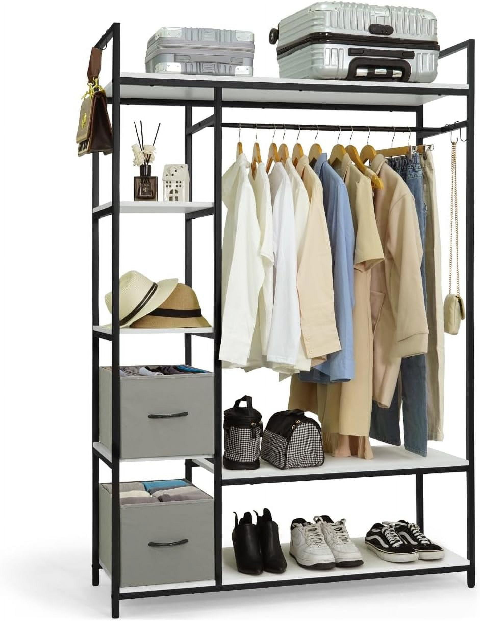 CAPHAUS 979lbs Capacity Garment Rack for Hanging Clothes, Heavy Duty ...