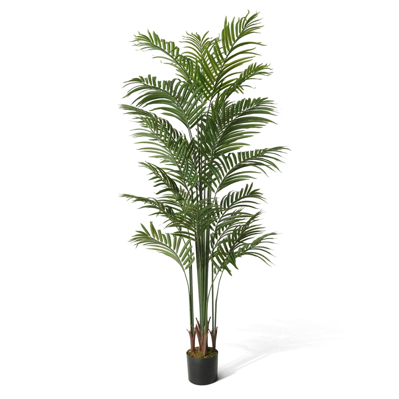 CAPHAUS Inside House Fake Floor Tall Artificial Palm Tree, 5/6/7 Feet ...
