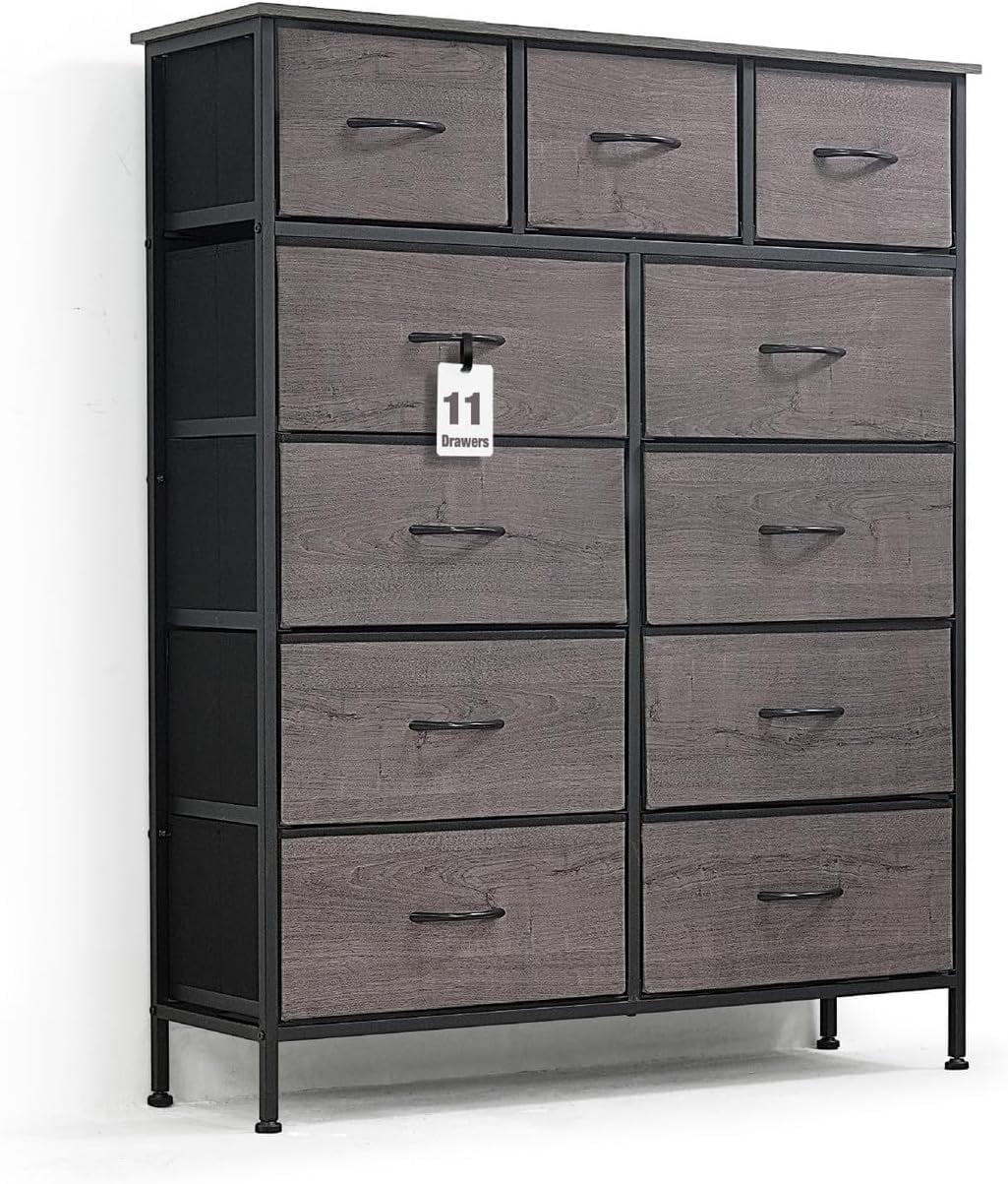 CAPHAUS Drawer Storage Tower w/ 11 Fabric Bins, Office Drawer, Sorting ...