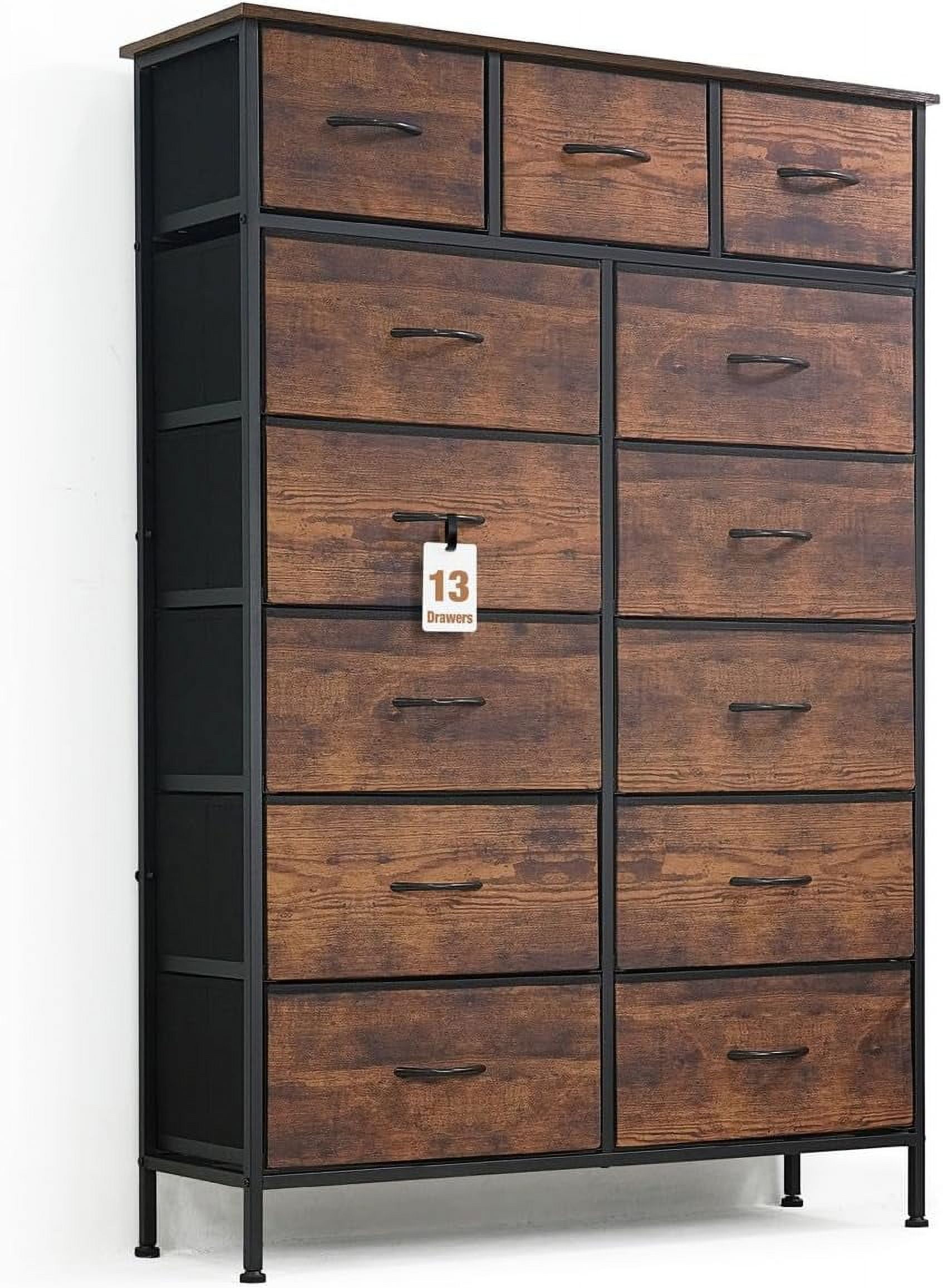 CAPHAUS Drawer Storage Tower w/ 13 Fabric Bins, Office Drawer, Sorting ...