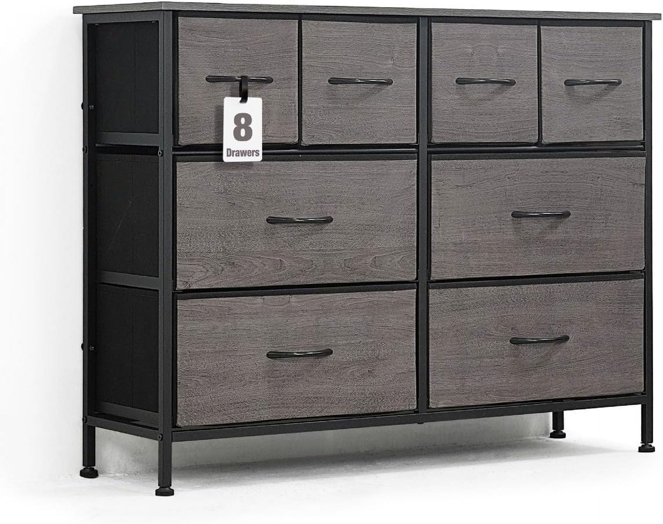 CAPHAUS Drawer Storage Tower w/ 8 Fabric Bins, Office Drawer, Sorting ...