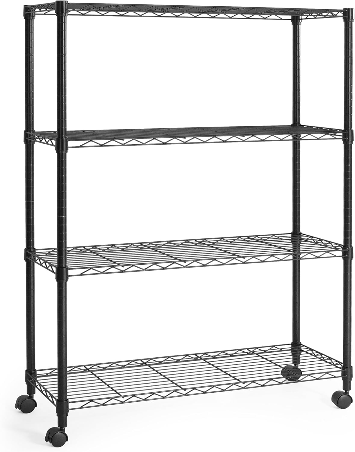 CAPHAUS NSF Black Adjustable Shelf Wire Shelving Unit w/Liner, Basement ...