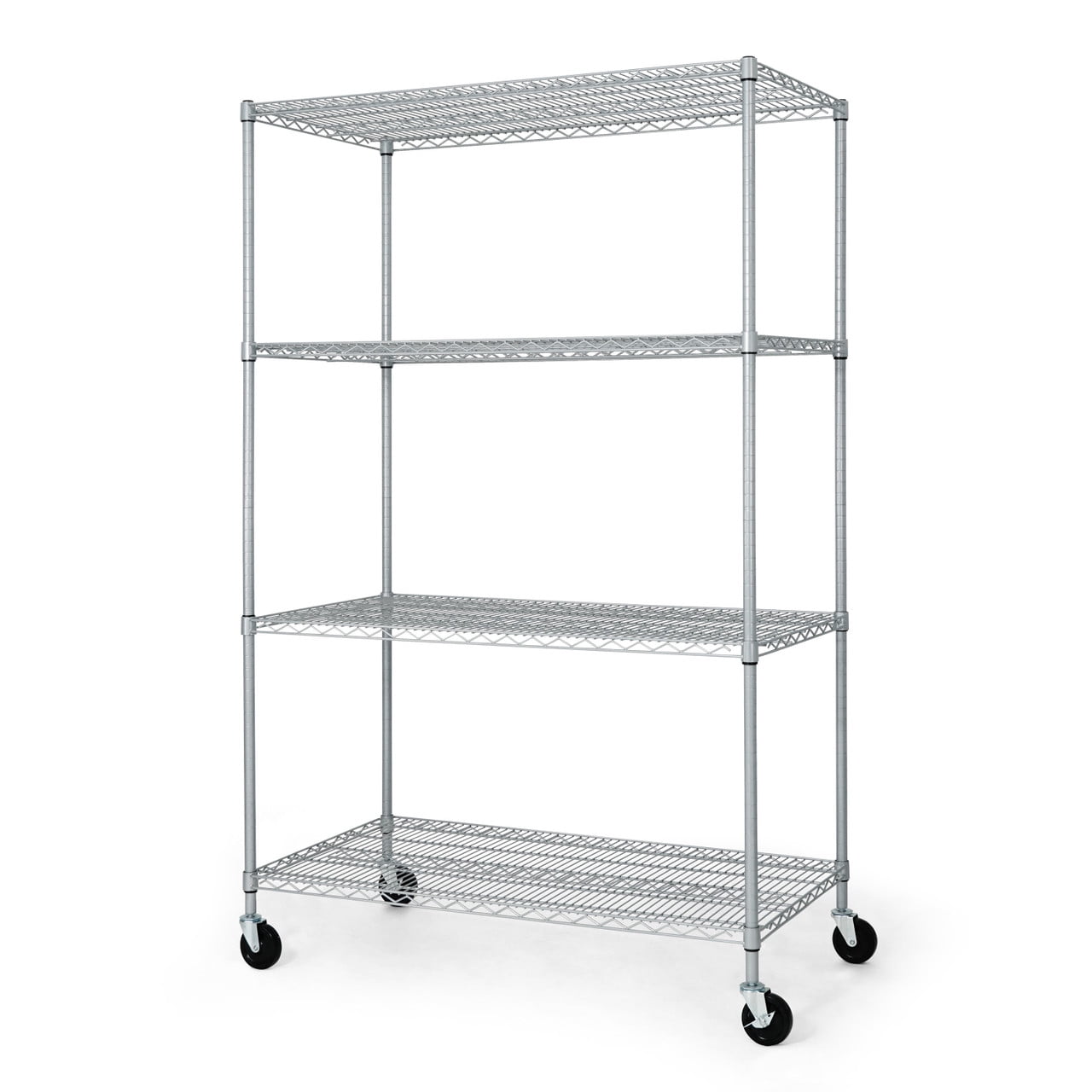 CAPHAUS NSF Heavy Duty Commercial Adjustable Wire Shelving w/ Wheels ...