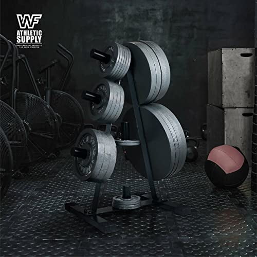 CAPHAUS Olympic Weight Plate Rack, A Frame Weight Plate Tree for 2-Inch ...