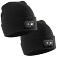 CAPLight Rechargeable 4.0 Knit APX Beanies, 2 Pack (Black) - Walmart.com