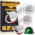 CAPMESSO Espresso VertuoLine Aluminum Foil Lids 63mm 120pcs - Walmart.com