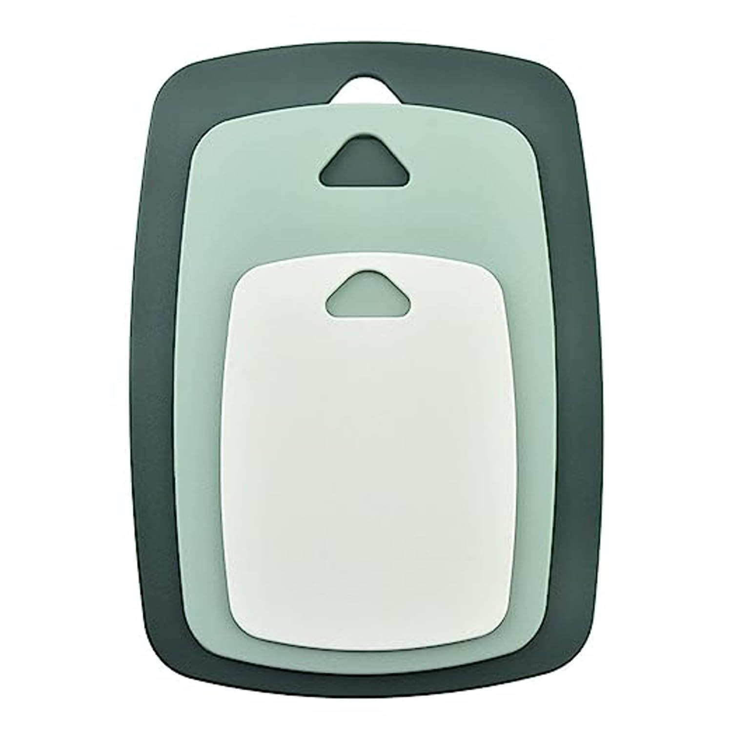 CAPMORA Plastic Chopping Boards Set of 3 Thick with Easy Grip Handle ...