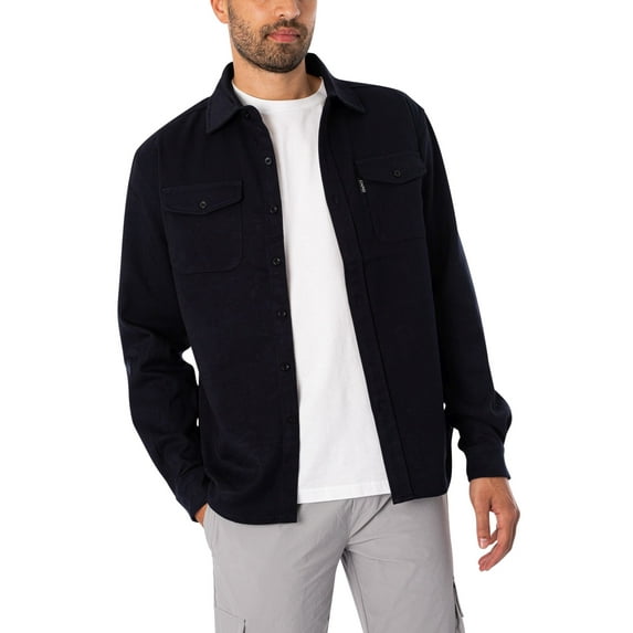 CAPO Chest Pocket Overshirt, Blue - Walmart.com
