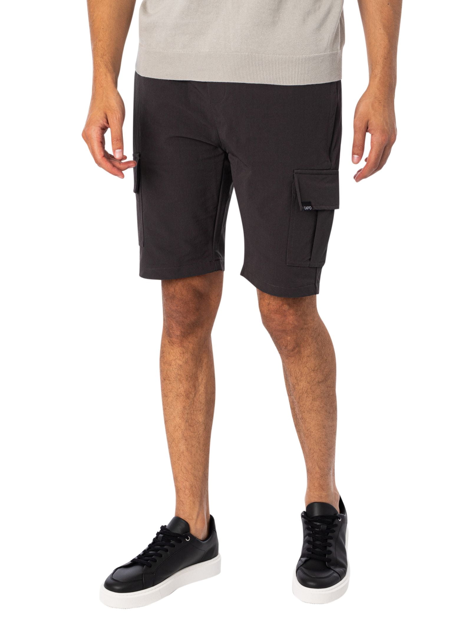 CAPO Utility Cargo Shorts, Grey - Walmart.com