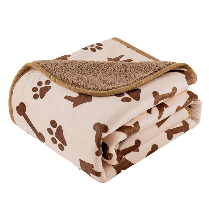 CAPT.SNOOZE Waterproof Dog Blankets Pet Blanket 50"x60", Soft Fluffy Sofa Car Bed Protector ...