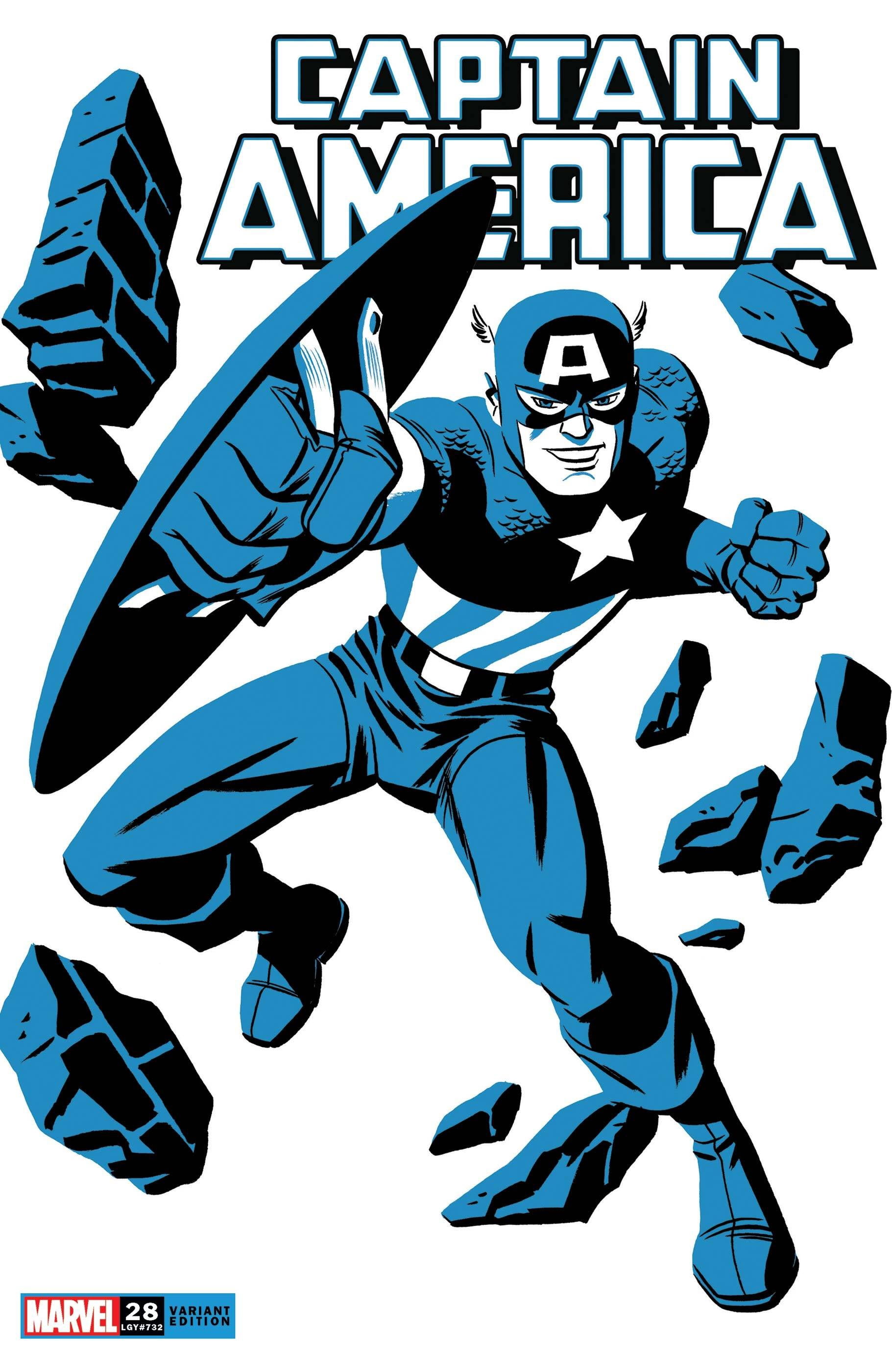 CAPTAIN AMERICA #28 MICHAEL CHO CAPTAIN AMERICA TWO-TONE VAR - Walmart.com