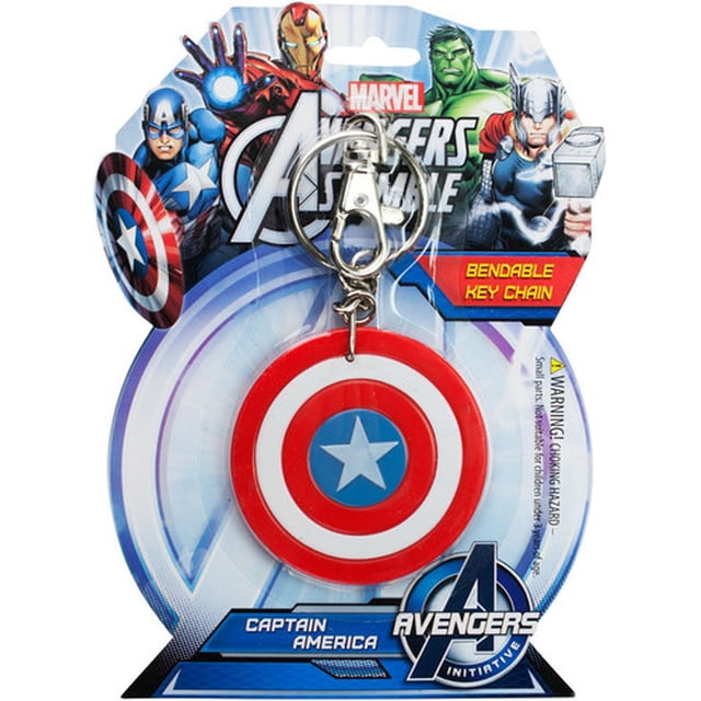 CAPTAIN AMERICA SHIELD 3 BENDABLE KEYCHAIN - Walmart.com