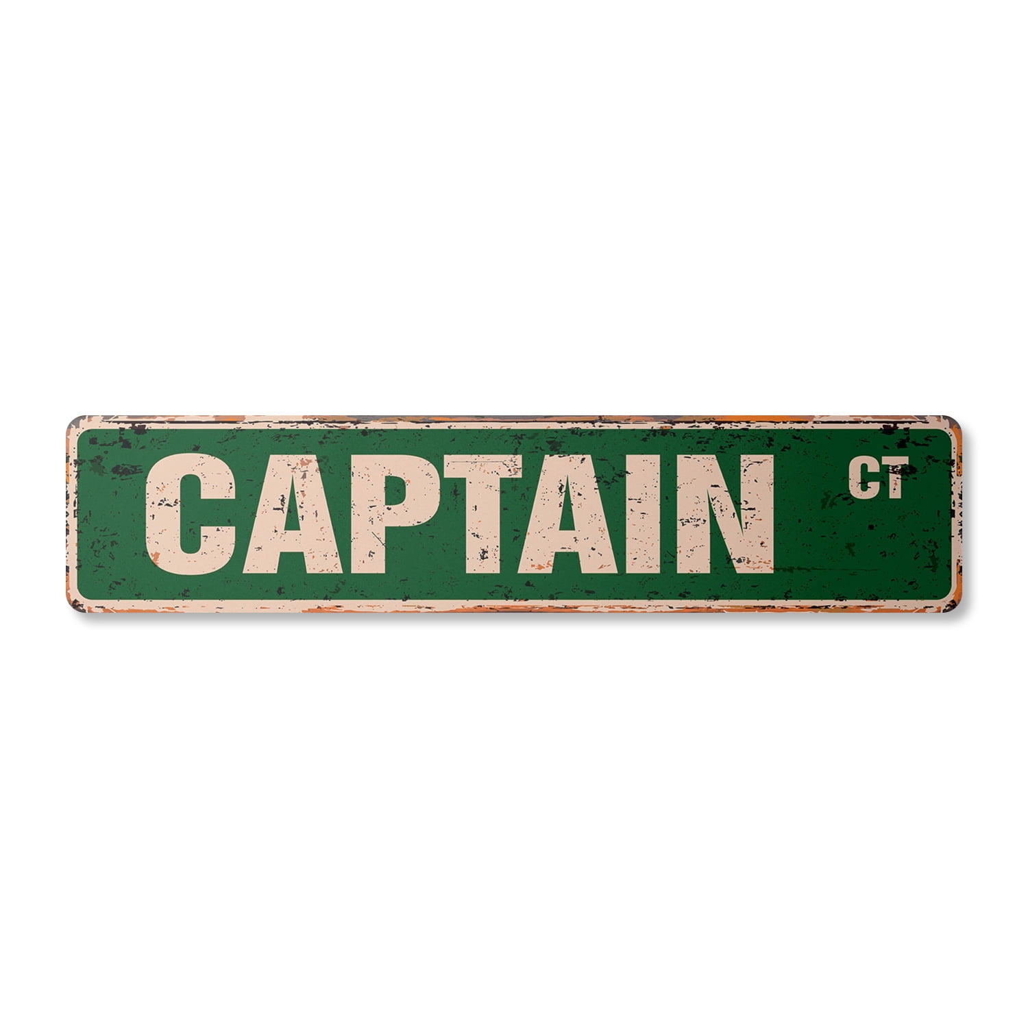 CAPTAIN Vintage Plastic Street Sign boss sailboat ship signs airline ...