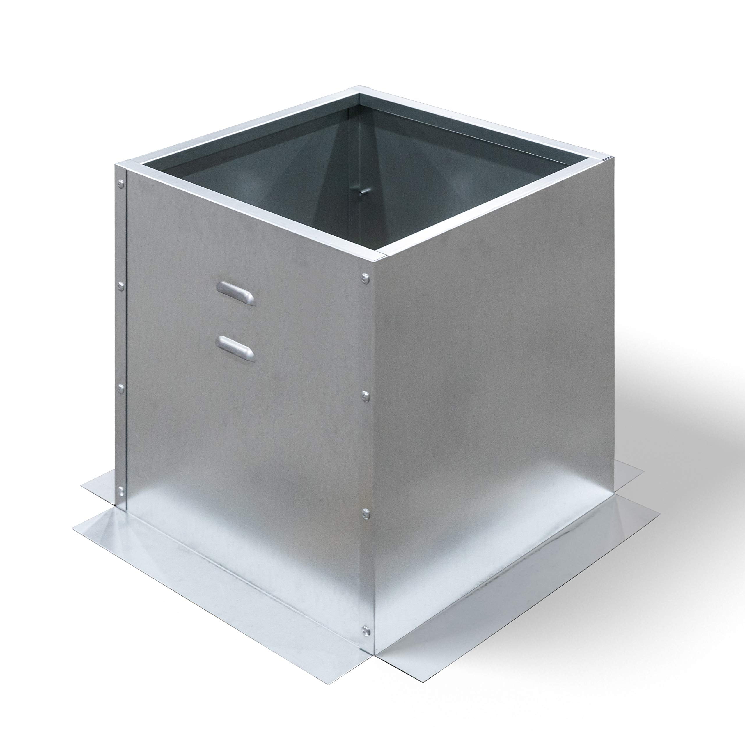 CAPTIVE-AIRE Exhaust Fan Roof Curb- 26.5” square x 20” high, 18 gauge ...