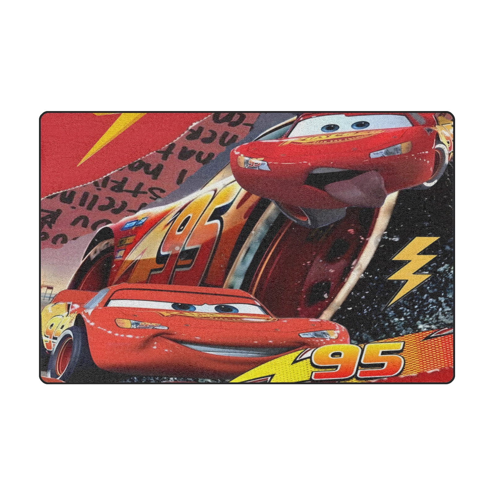 CAR Area Rugs, Large Carpet, Washable Rug Mat, Flannel Non-Slip Rugs ...