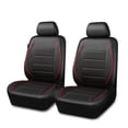 CAR GRAND Faux Leather car seat covers front pair breathable universal ...