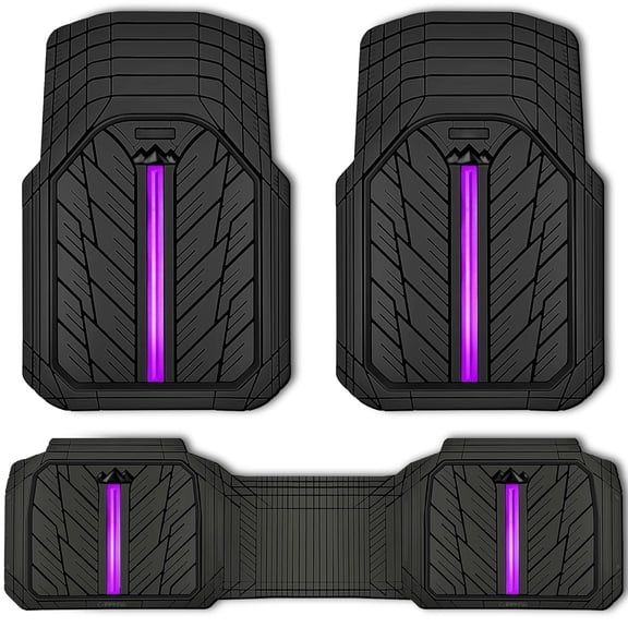 CAR GRAND Heavy Duty Rubber Car Floor Mats Car Floor Liner 2 Fronts ...