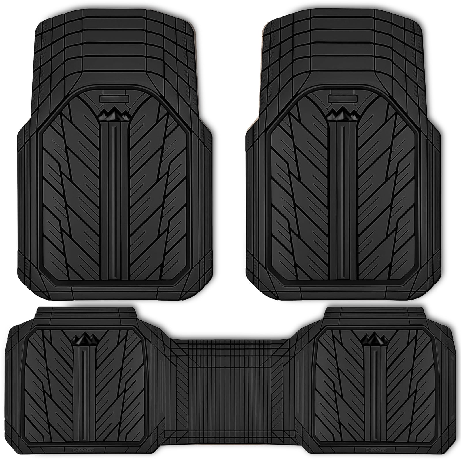 CAR GRAND Heavy Rubber Car Floor Mats, Deep Waterproof Car Mats All ...