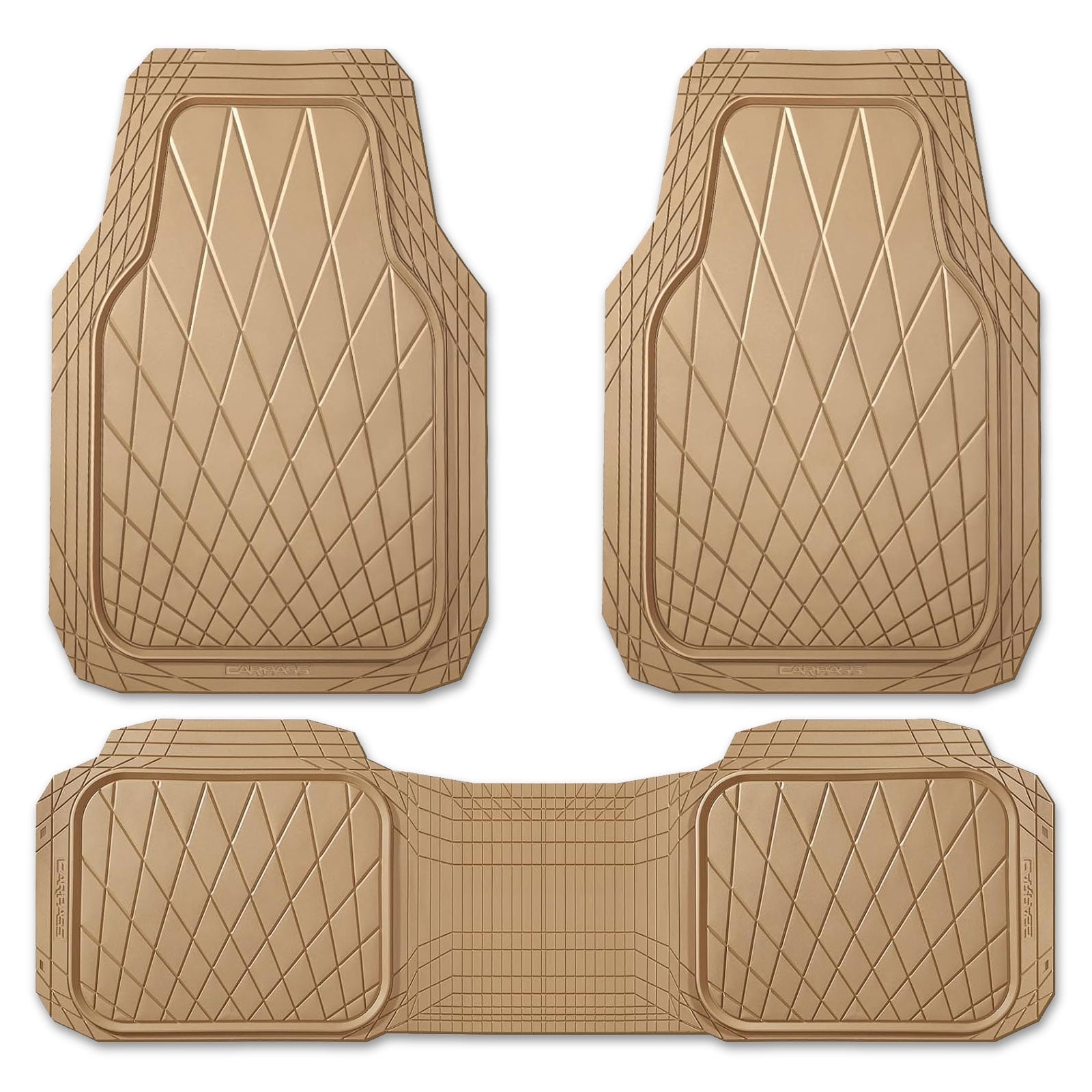 CAR GRAND Premium Heavy Duty Rubble Car Floor Mats Deep Dish All ...