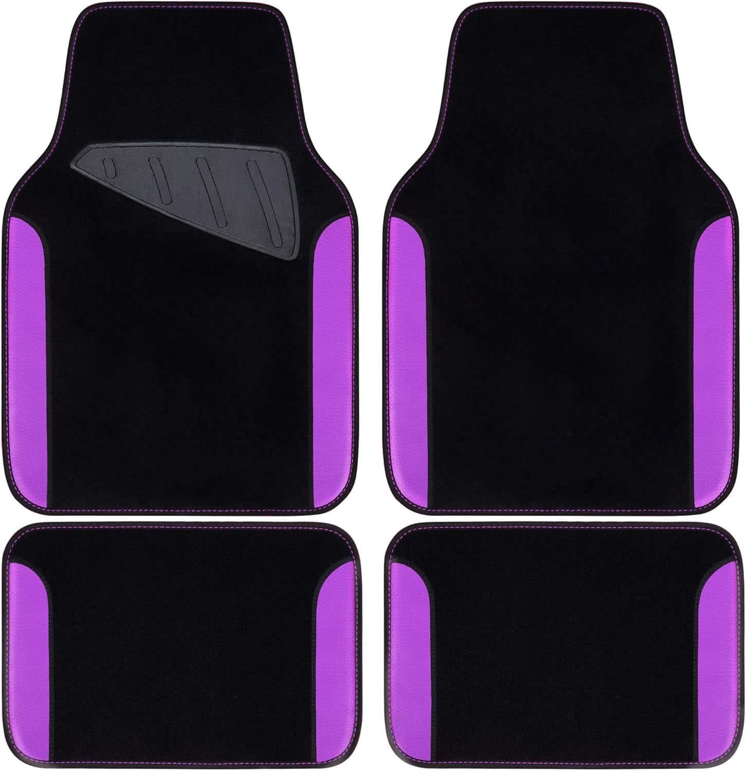 CAR PASS Waterproof Universal Fit Car Floor Mats, Faux Leather Car ...