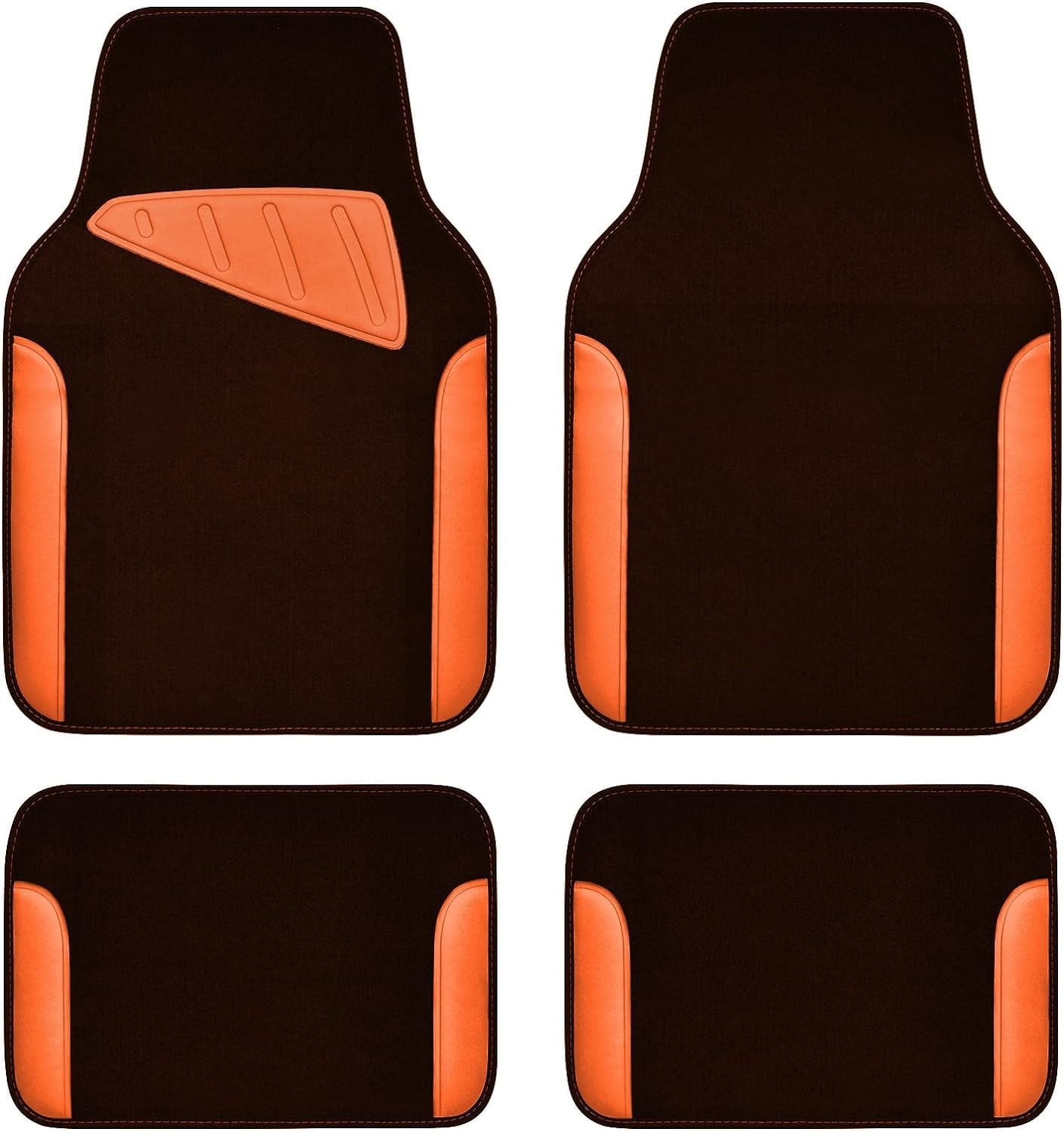 CAR PASS® Waterproof Universal Fit Car Floor Mats, Faux Leather Car ...