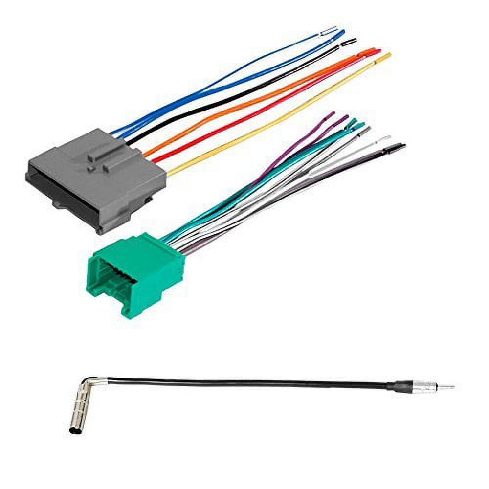 CAR RADIO STEREO CD PLAYER + WIRE HARNESS + RADIO ANTENNA ADAPTER FOR ...