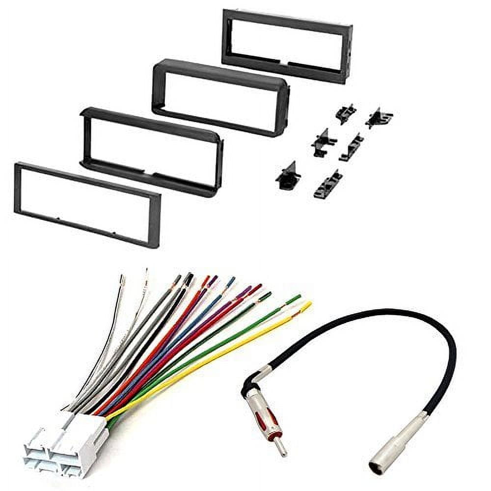CAR RADIO STEREO RADIO KIT DASH INSTALLATION MOUNTING W/ WIRING HARNESS ...