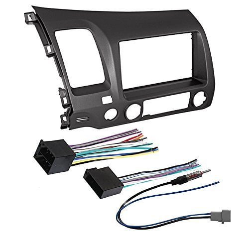 CAR STEREO RADIO DASH INSTALLATION MOUNTING KIT+ WIRING HARNESS + RADIO ...