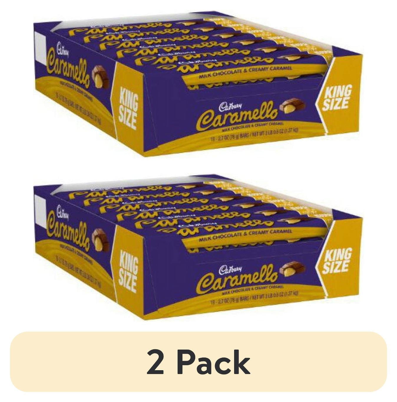 (2 pack) CADBURY CARAMELLO Milk Chocolate and Caramel King Size Candy ...