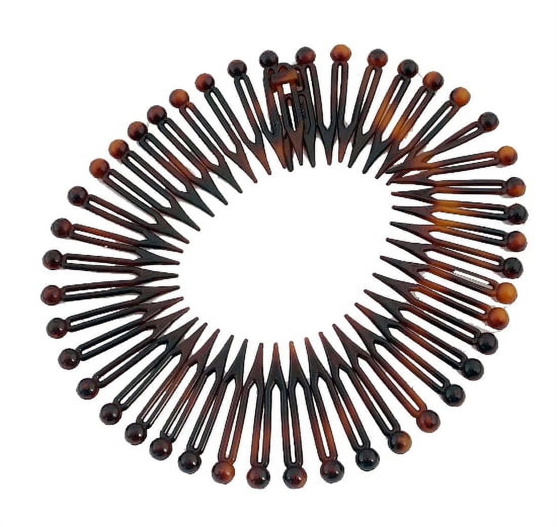 CARAVAN® FULL CIRCLE SPRING HEAD BAND COMB DECORATED WITH FAUX BEAD IN ...