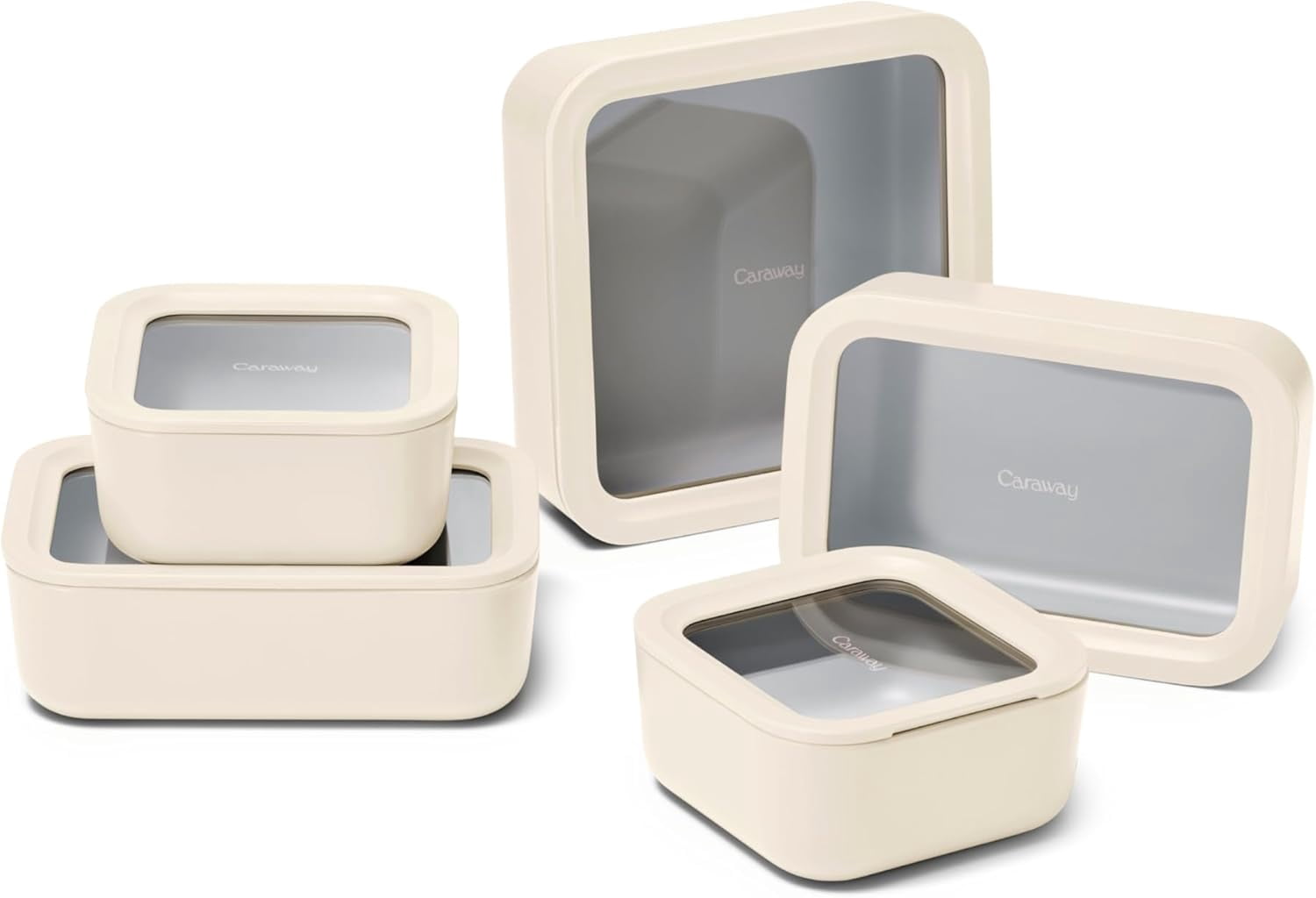 Caraway 13pc Glass Food Storage Container Set - Easy to Store, Non ...