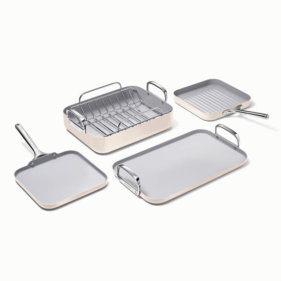 Caraway, Ceramic Cookware Set, 12 Piece, Navy, Oven Safe - Walmart.com