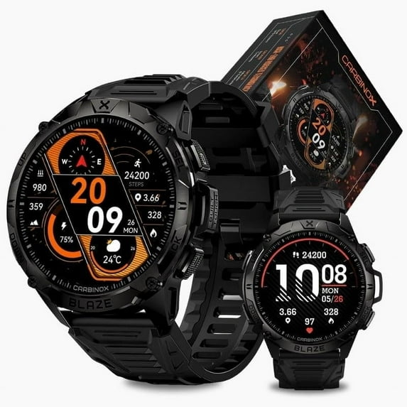 Free Shipping! Carbinox Blaze Smart Watch with GPS, Waterproof IP69K ...