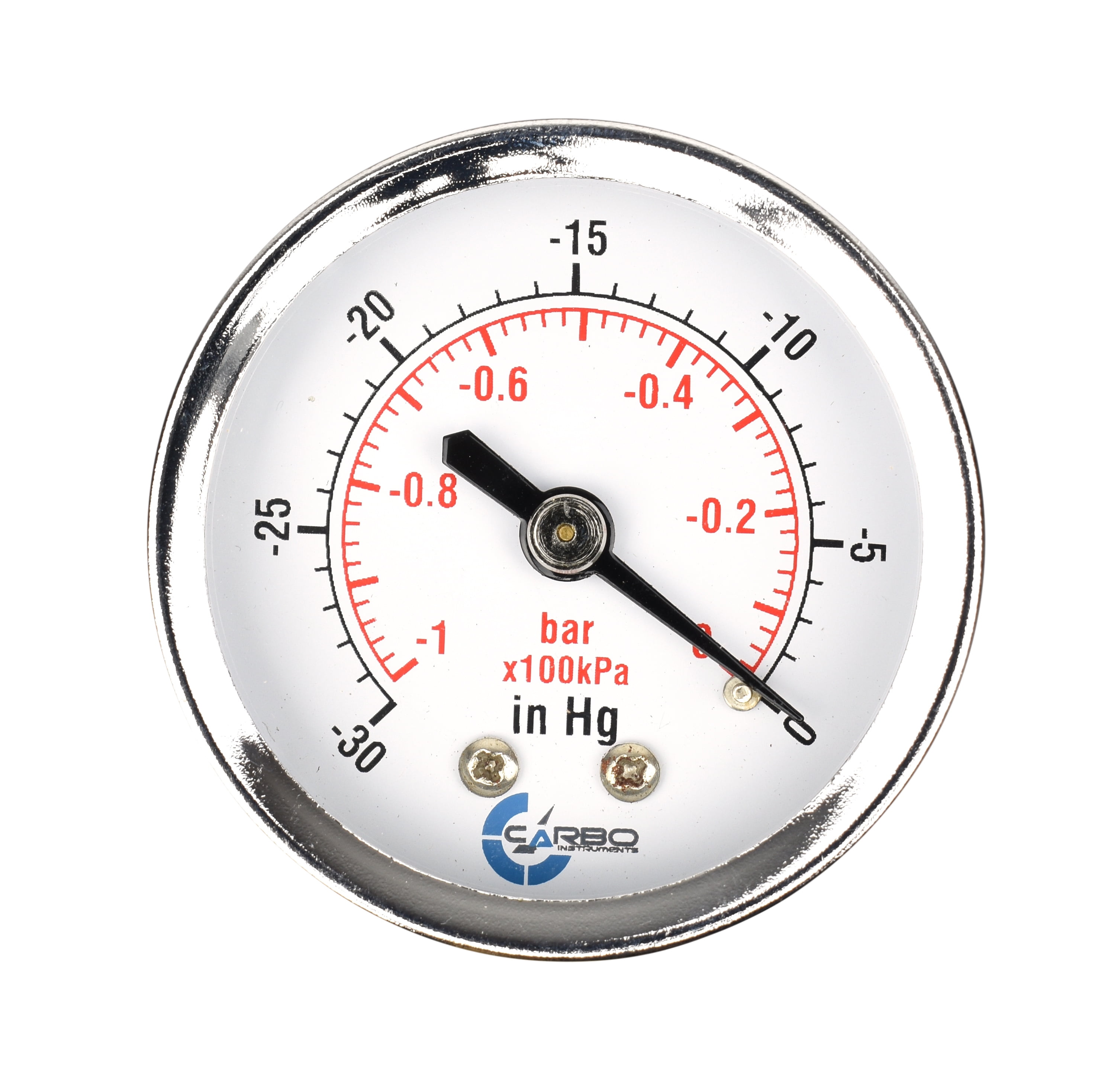 CARBO Instruments 2" Pressure Gauge, Chrome Plated Steel Case, Dry ...