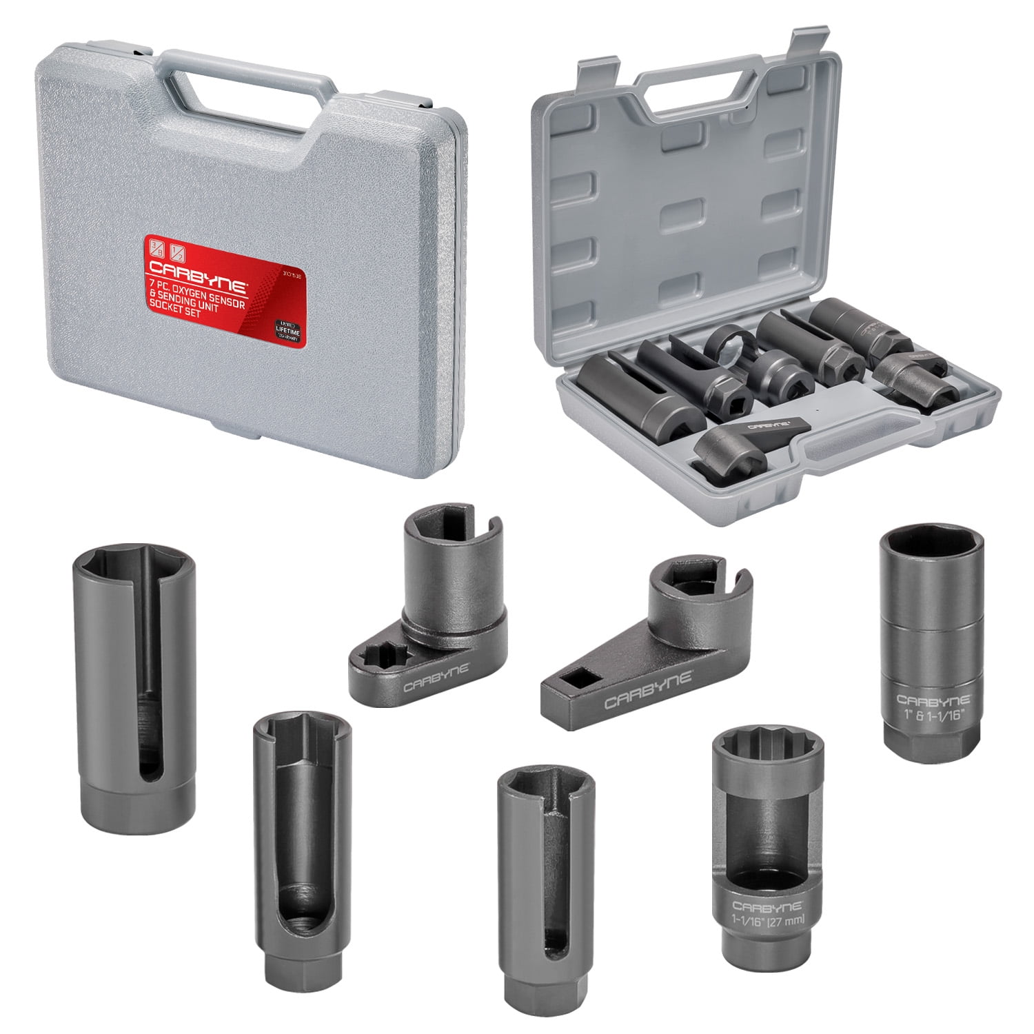 CARBYNE Oxygen (O2) Sensor & Sending Unit Socket Set, 7 Piece - Walmart.com