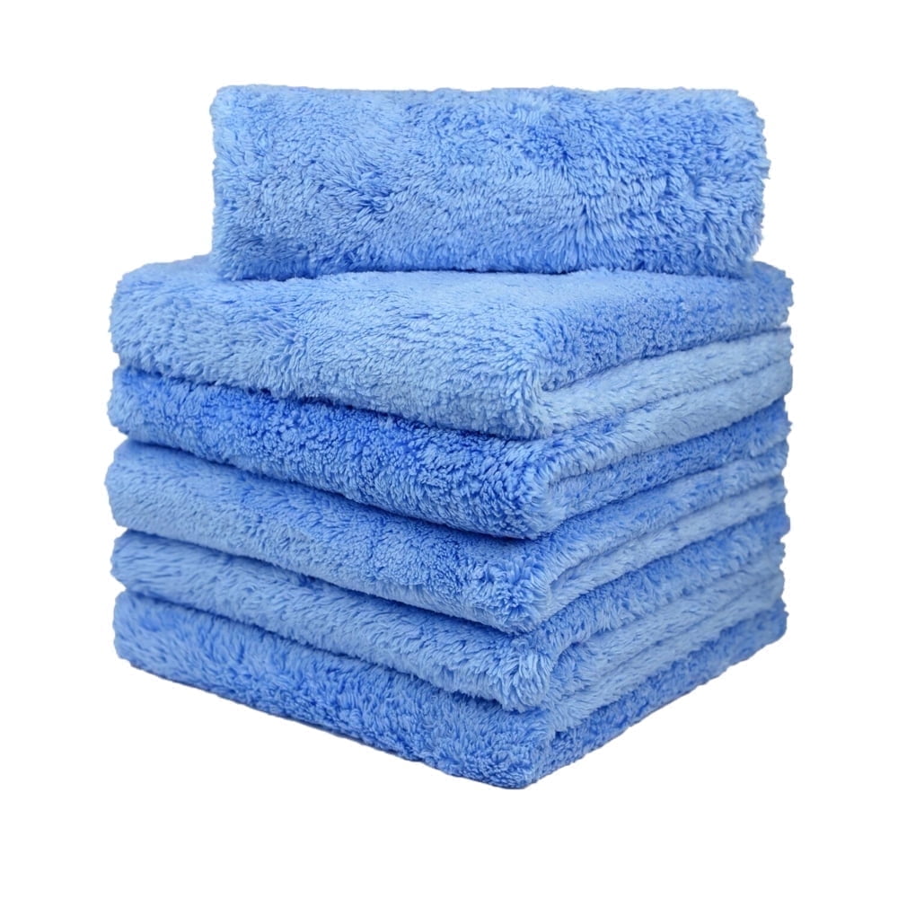 CarCarez Microfiber Towels for Cars Pack of 6 16x16 Inch 450 GSM ...