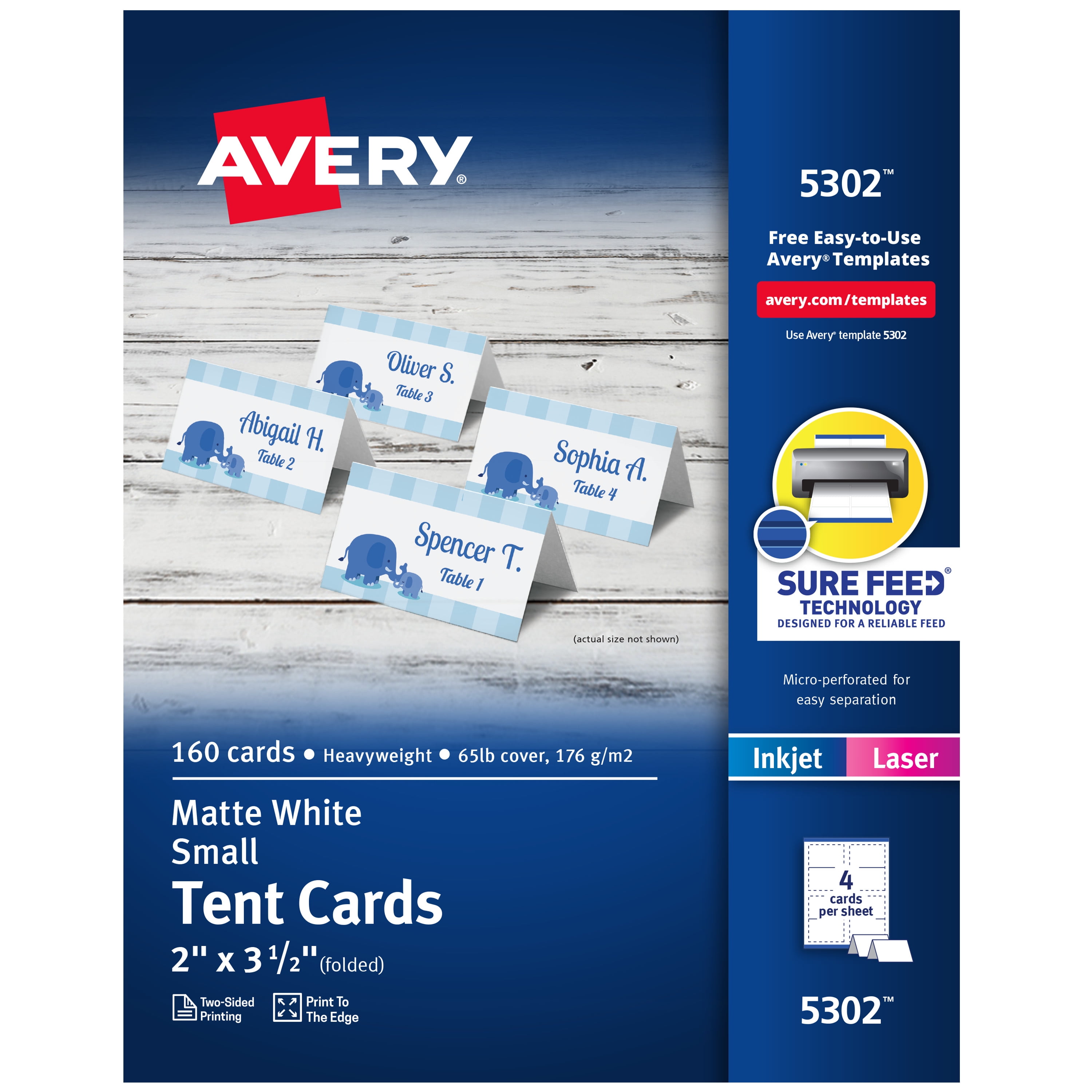 Avery Card Tents