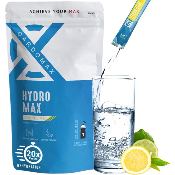 CARDOMAX Hydration Electrolyte Powder Drink Mix - Maximum Hydration ...