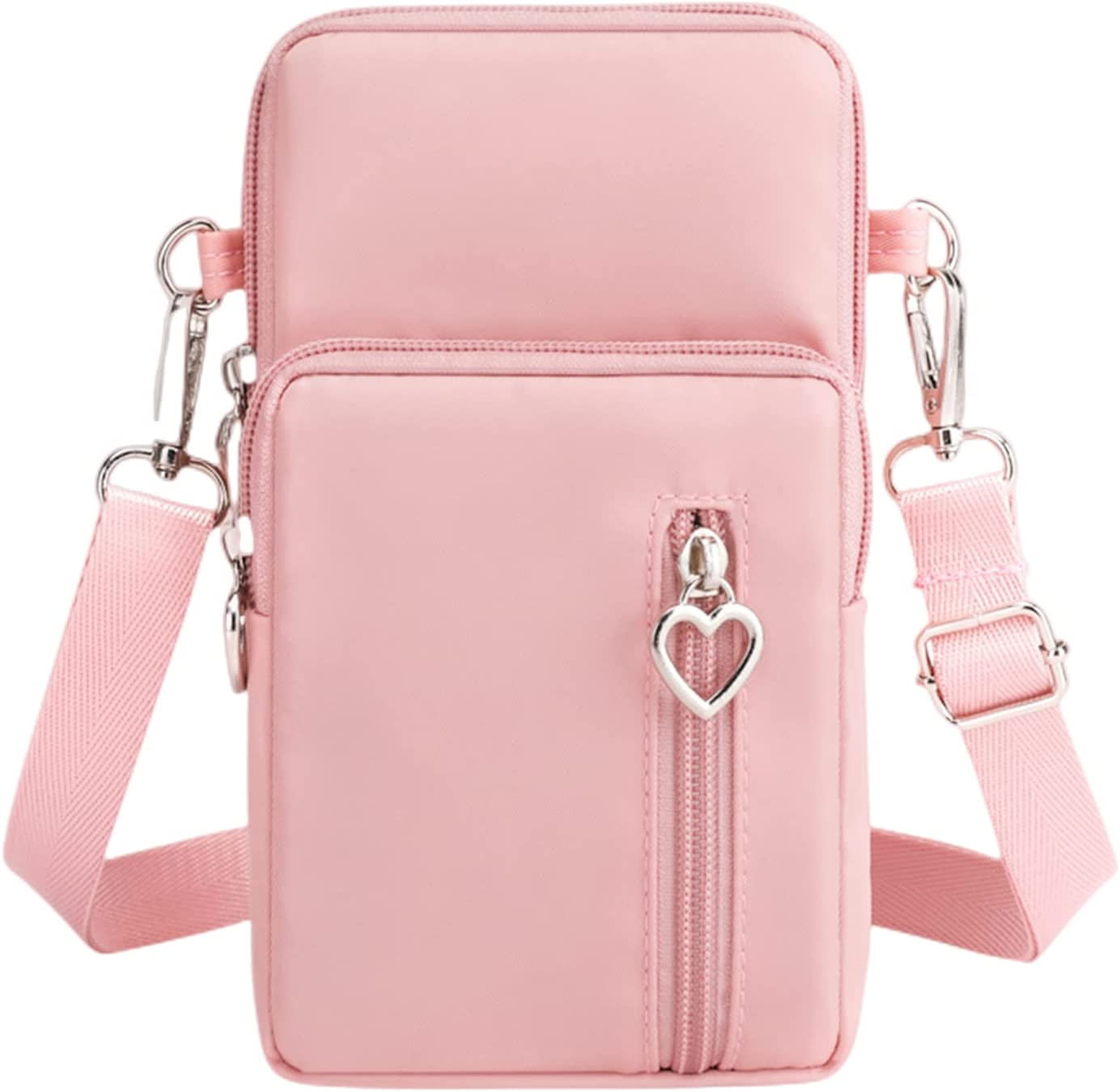 CAREFORM 3-Layers Crossbody Bag Cellphone Pouch Armband Wallet Nylon ...