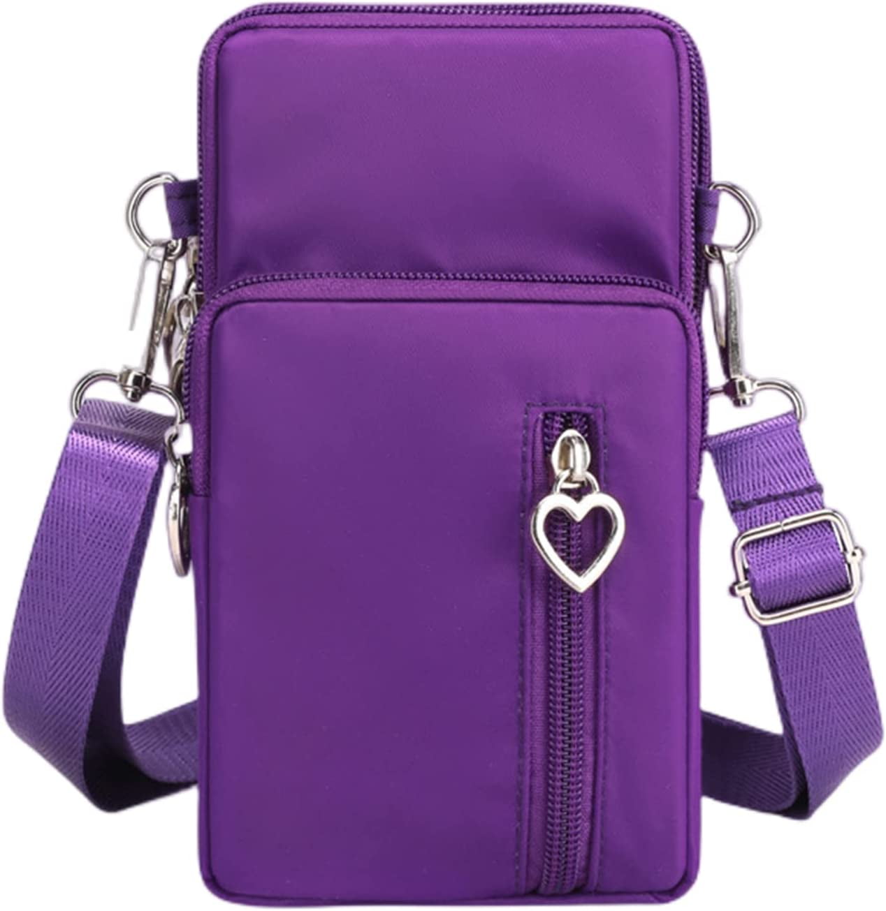 CAREFORM 3-Layers Crossbody Bag Cellphone Pouch Armband Wallet Nylon ...