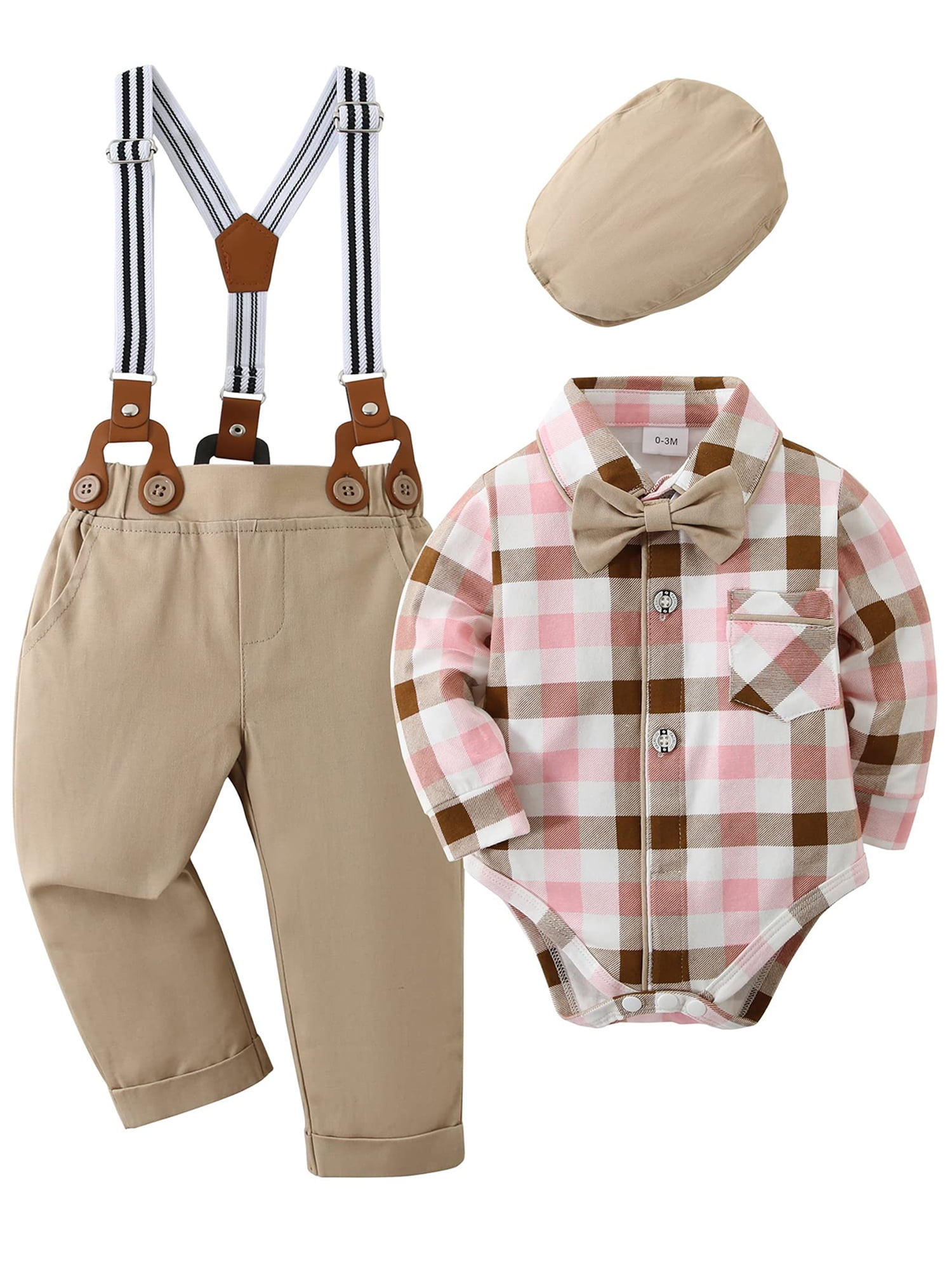 CARETOO Baby Boy Clothes Suit 0-24M Newborn Infant Formal Outfit Dress ...