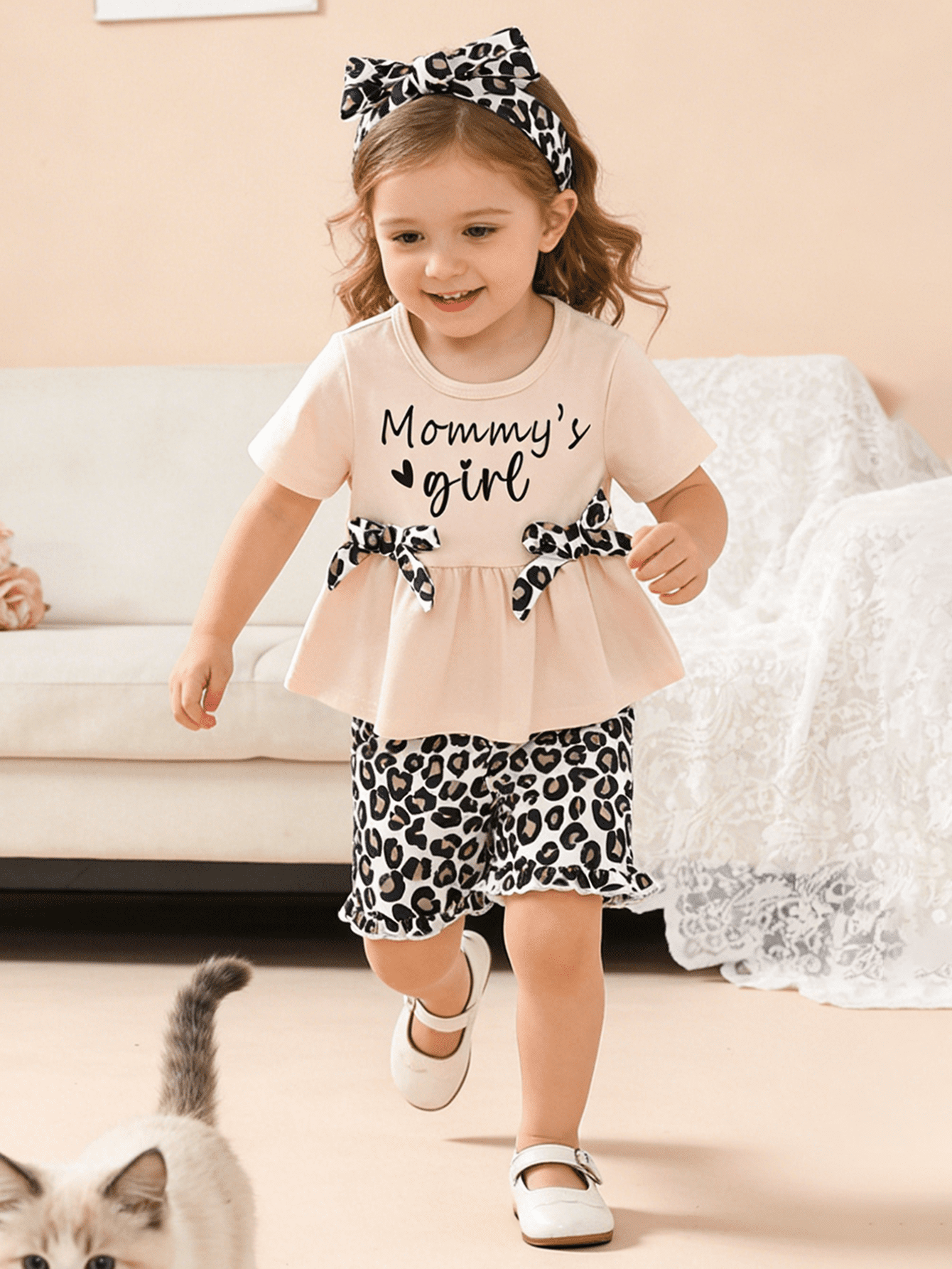 CARETOO Toddler Baby Girl Clothes Summer Outfits Set Short Sleeve T ...